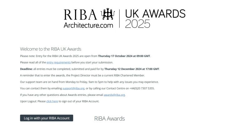 RIBA Awards 2025 | How to Apply for This?