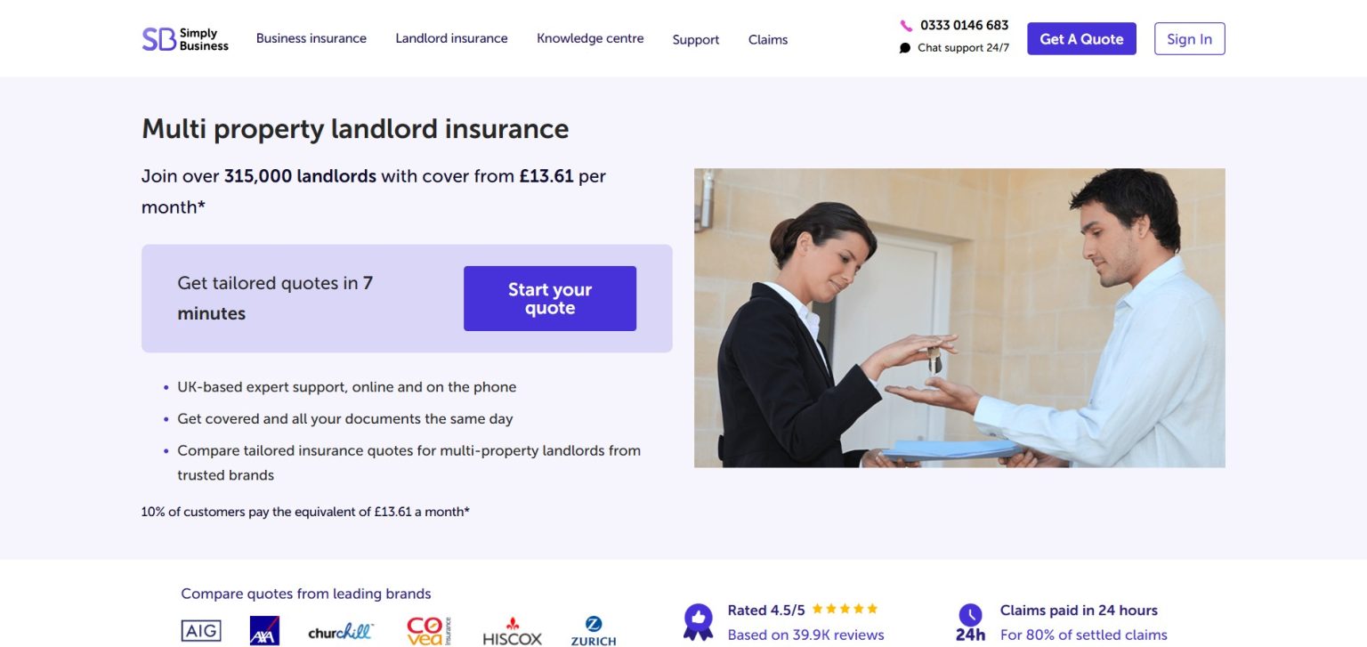 Multi Property Landlord Insurance | Top 5 Providers in the UK for 2025
